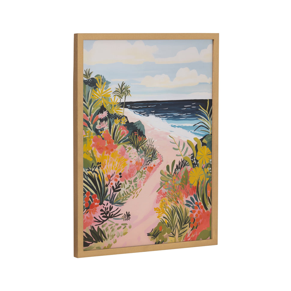Gallery Tropical Bright Ocean Path Landscape Print by The Creative ...