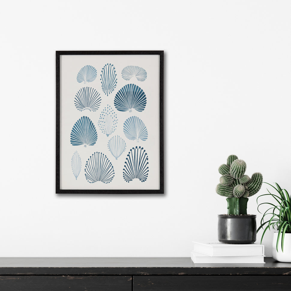 Gallery Abstract Coastal Blue Coral Print by The Creative Bunch Studio ...