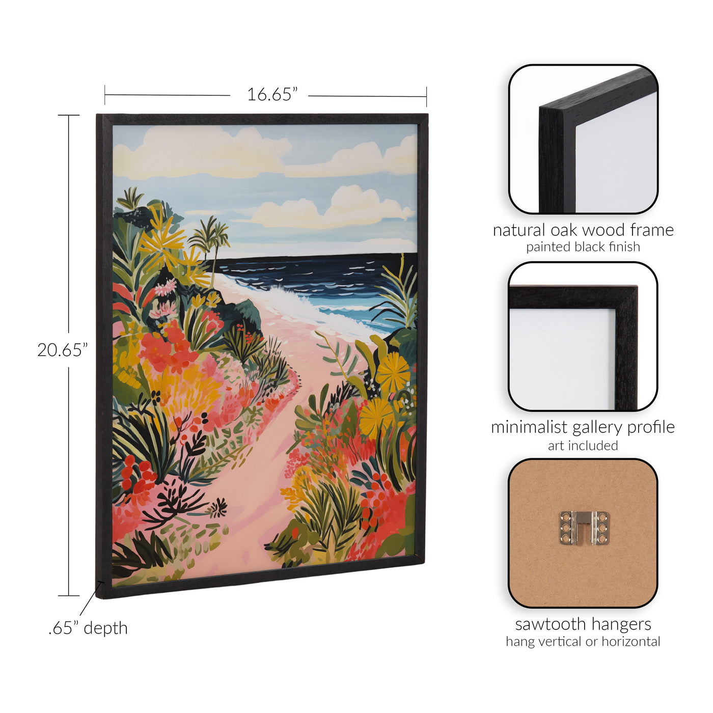 Gallery Tropical Bright Ocean Path Landscape Print by The Creative ...