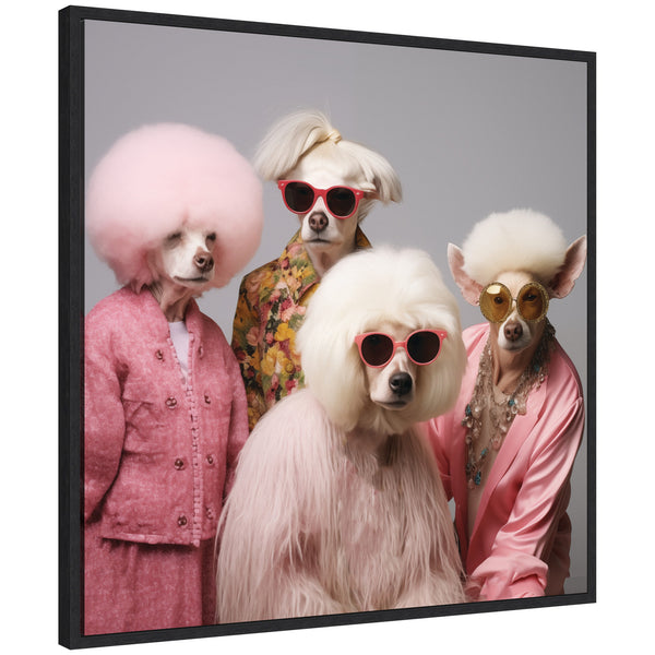 Sylvie Golden Lady Dogs Framed Canvas by The Creative Bunch Studio ...