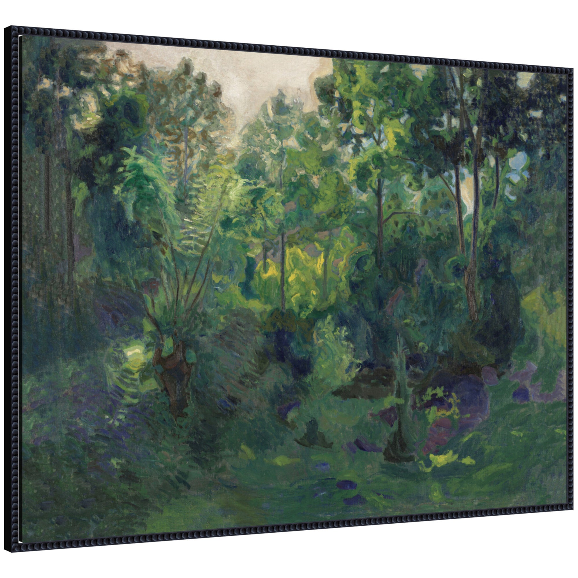 Wooded Landscape 1900 Thorvald Erichsen by Nostalgia Prints Framed ...
