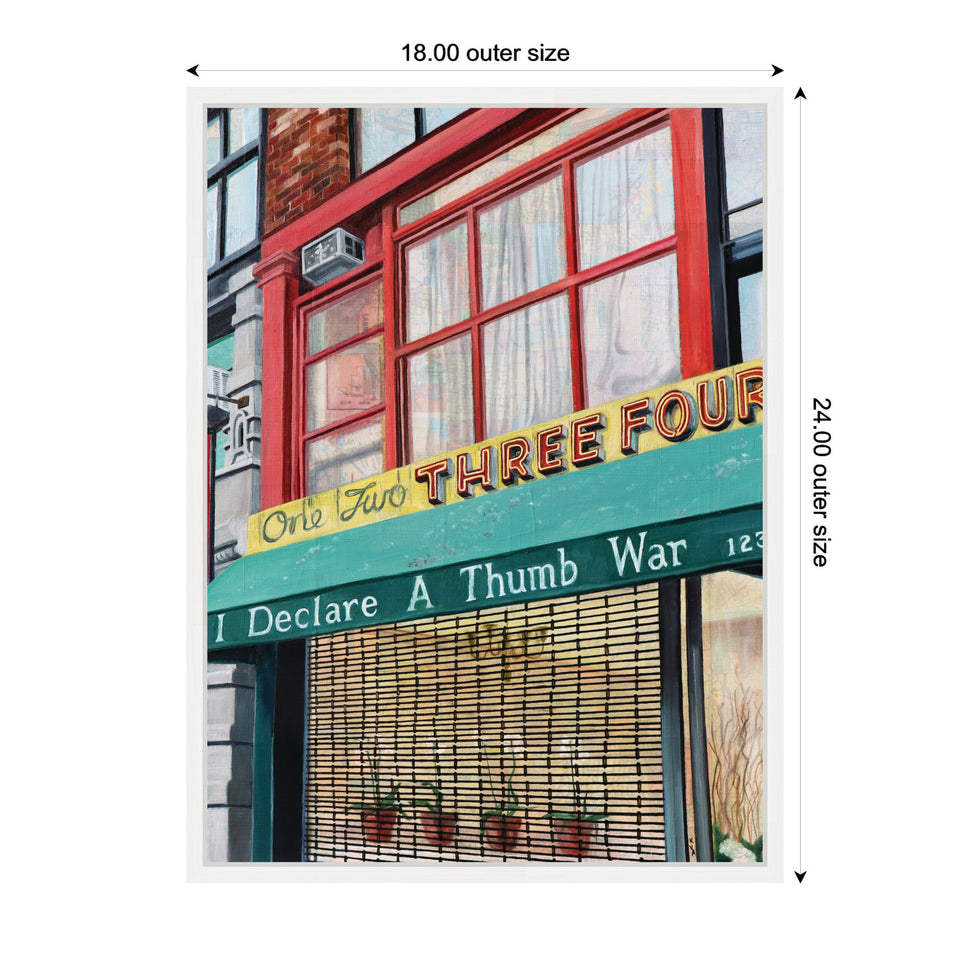 One Two Three Four by Krista V. Allenstein Framed Canvas Wall Art Print ...