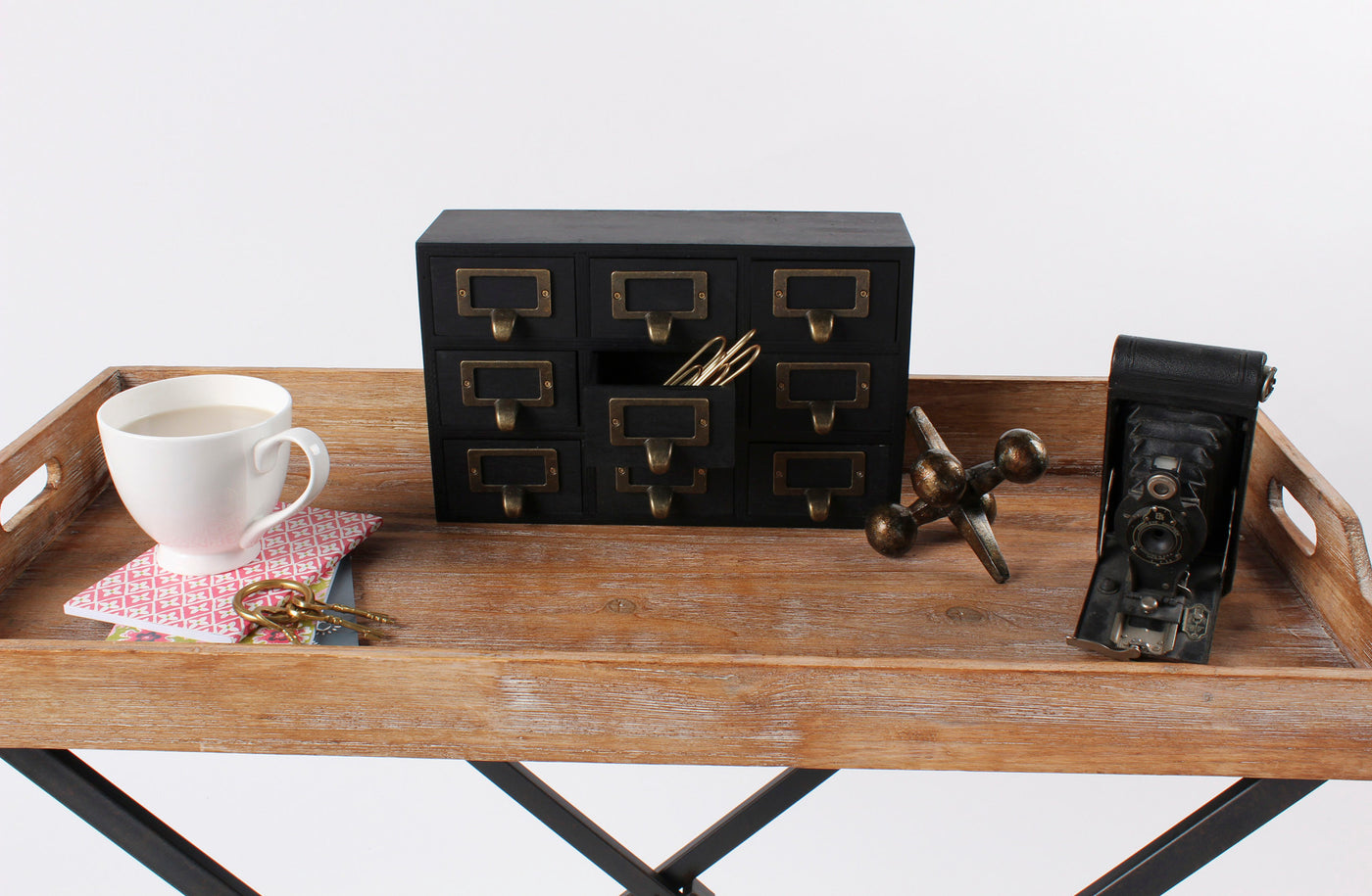 Apothecary Wood Desk 9 Drawer Set – kateandlaurel