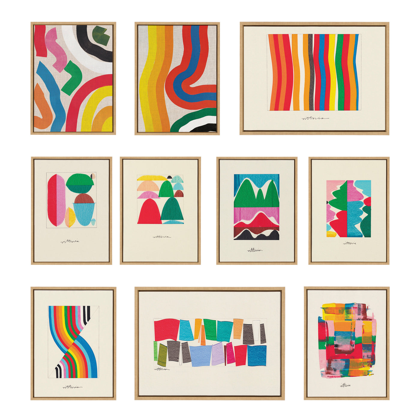 Kate and Laurel Sylvie Im Parallel to Myself Framed Canvas Wall Art by Amber Vittoria, 18x24 ...